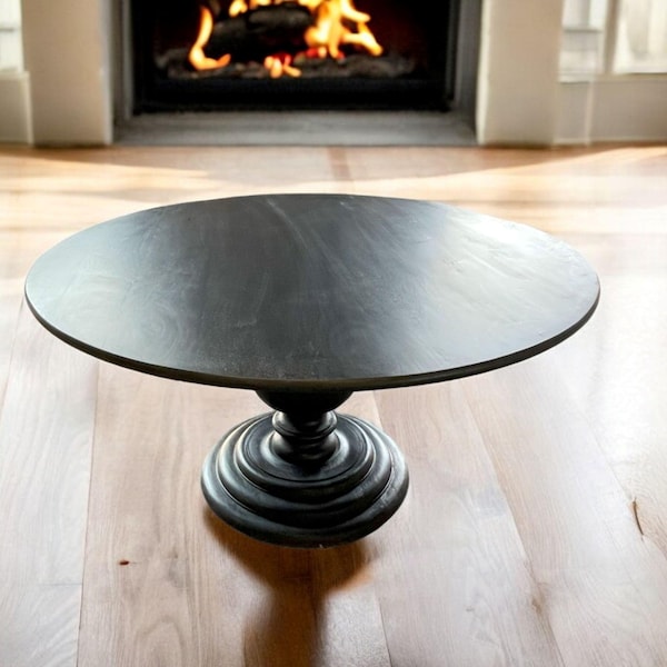 Wood Pedestal Table Base - Etsy