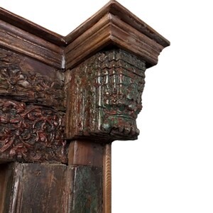 Medieval Gothic Distressed Large Glass Display Case Open Shelf ...