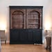 Roman Classic Double Arched Open Shelf Bookcase Library Hutch Solid ...