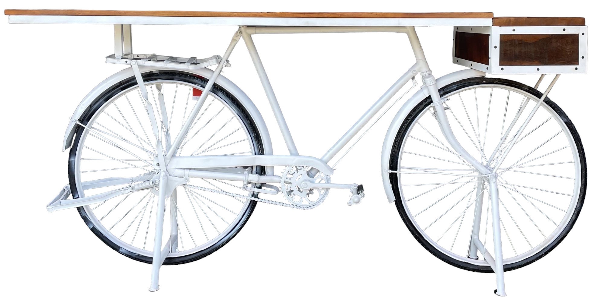 Vintage Bicycle Bar Sideboard Den Gameroom Buffet Server Console Table ...