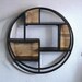 4 Tier Round Contemporary Industrial Hanging Wall Shelf Decor Modern - Etsy