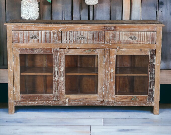 Rustic Sideboard Primitive Shabby Designer Custom Architectural Dining ...