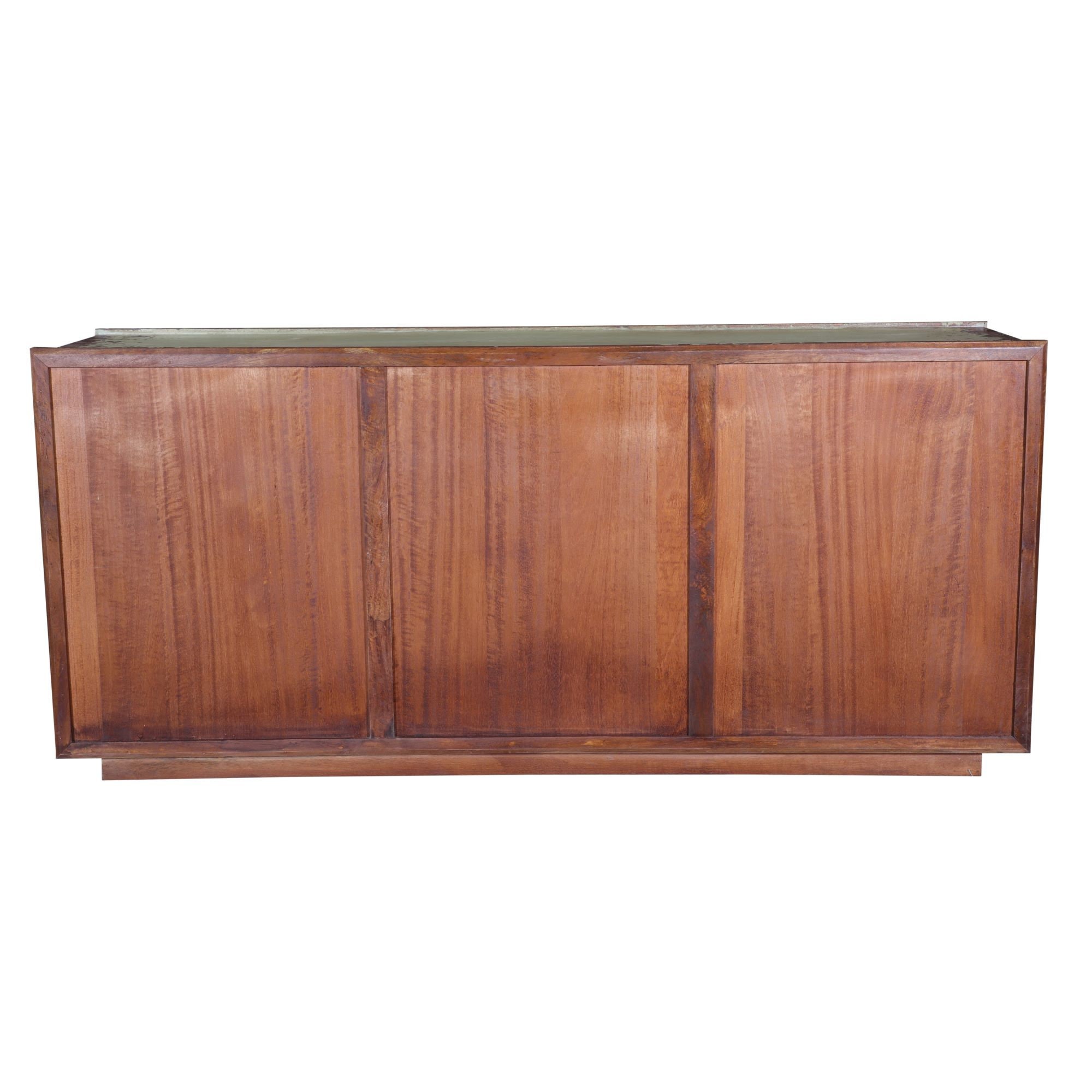 Midcentury Modern Distressed 6 Door Cathedral Sideboard Buffet Server ...