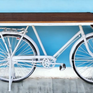 Vintage Bicycle Bar Sideboard Den Gameroom Buffet Server Console Table ...