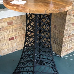42" Tall Eiffel Tower High Top Bar Height Bistro Cocktail Pub ...