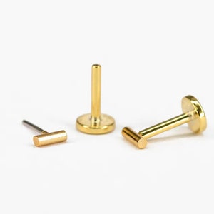 Tiny Bar Threadless Push Pin, Cartilage Earrings, Tragus Stud, Helix ...