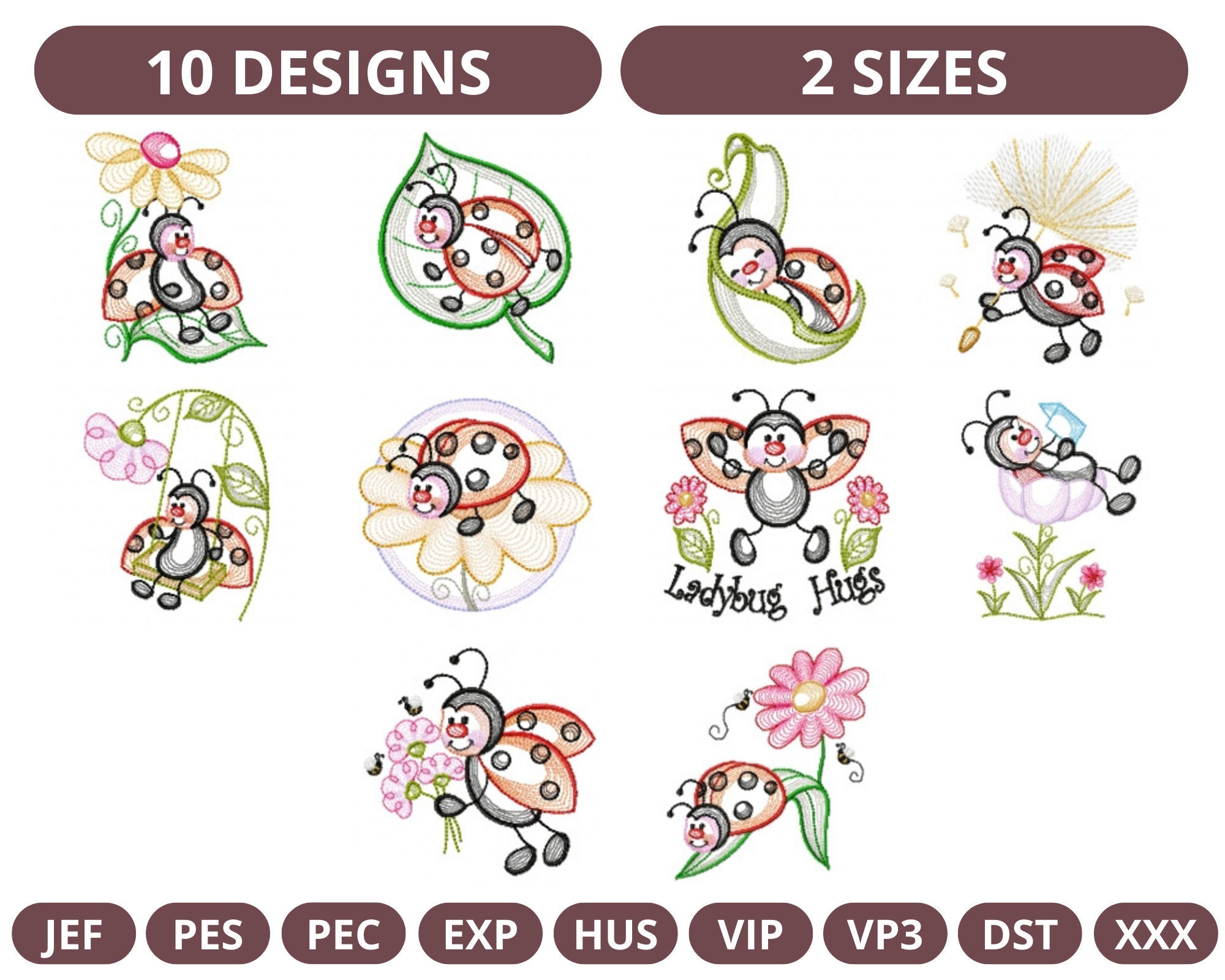 Creative Bug Machine Embroidery Design Instant Download - Etsy