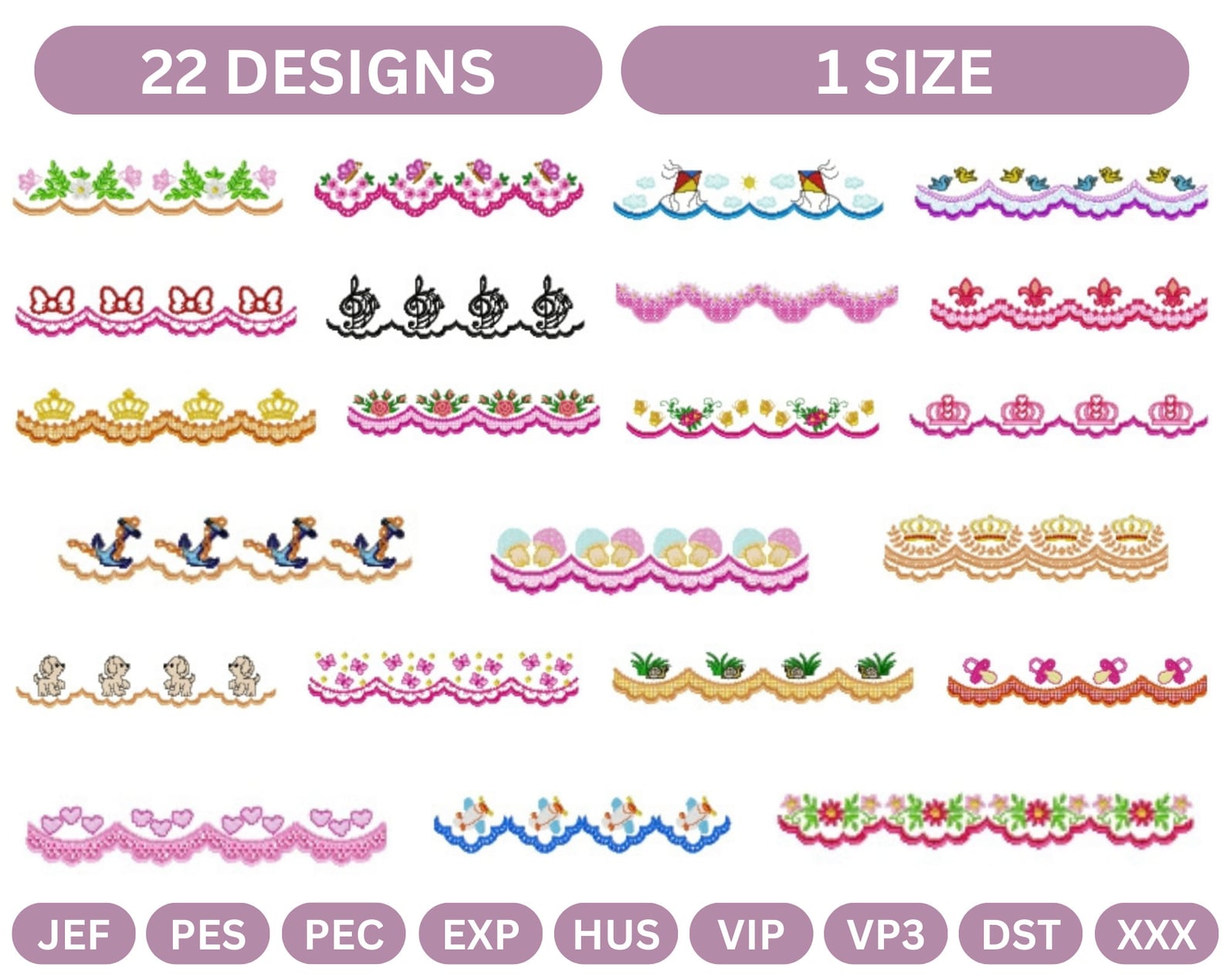 Cut Work Border Machine Embroidery Design,instant Download - Etsy