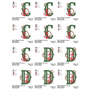 36 Types Maritime Alphabet Letters & Numbers Embroidery Designs – 7 ...