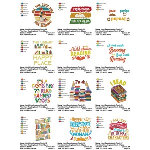 27 - Type Book Themed Embroidery Design, Digital Machine Pattern, 3 ...