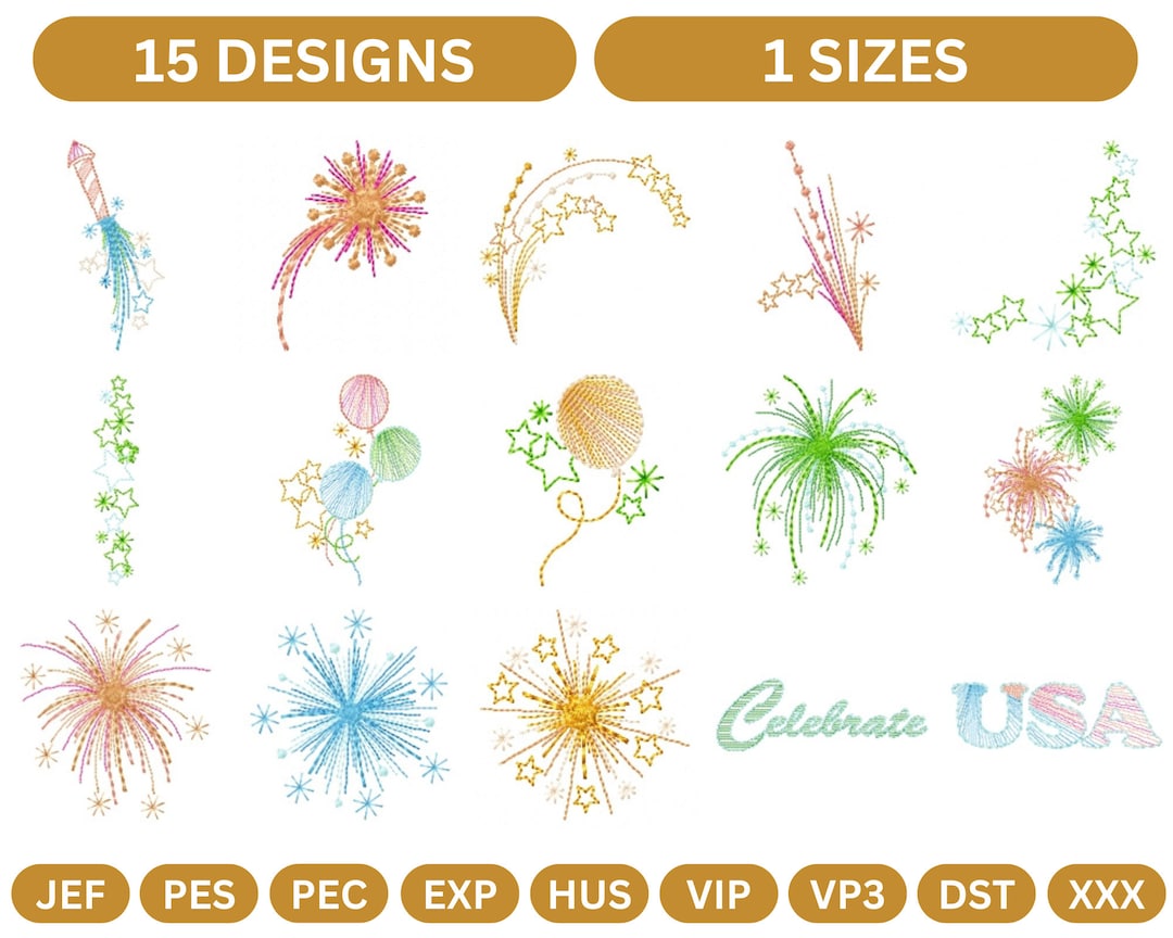 15 Type Celebration Embroidery Designs , Festive Embroidery Design ...