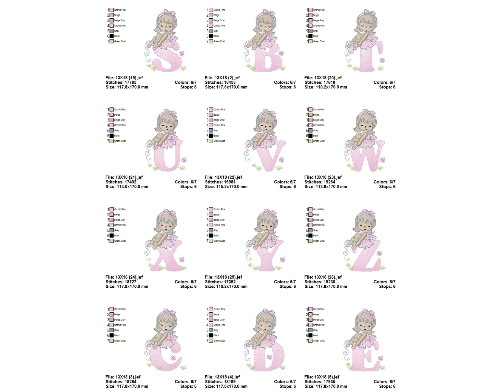 Alphabet Embroidery Design Monogram Font Machine Embroidery - Etsy