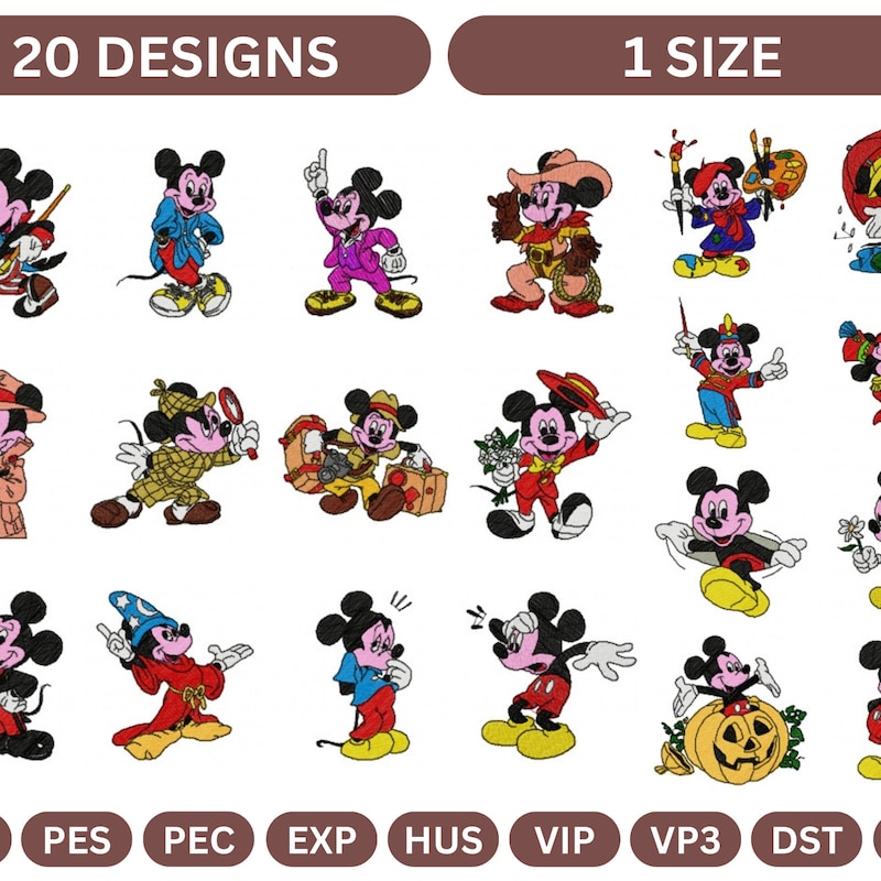 Mickey Mouse Designs - Etsy