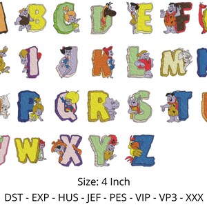 9 Creative Embroidery Font Bundle, 1 Size, 8 Formats, Instant Download ...