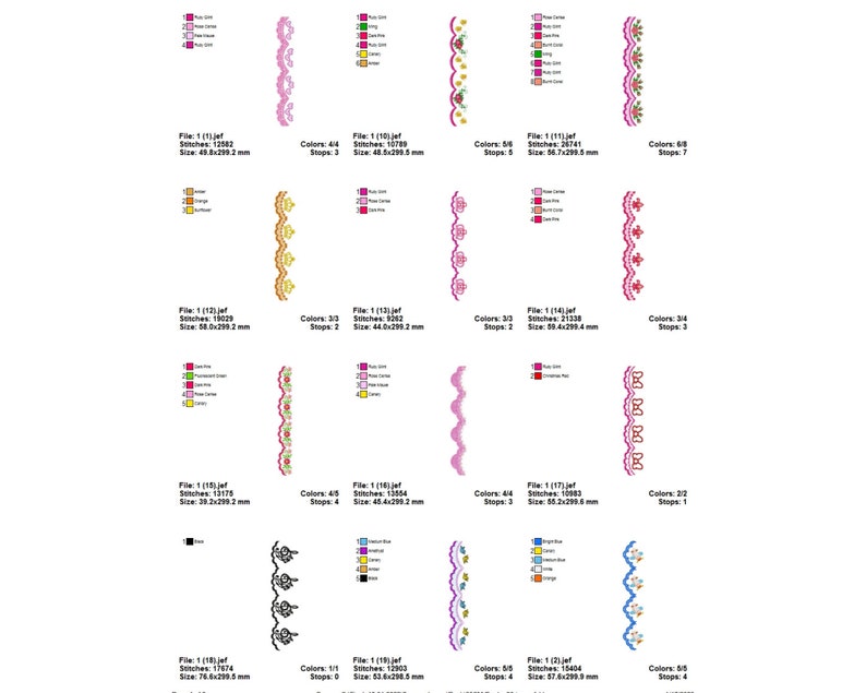 Cut Work Border Machine Embroidery Design,instant Download - Etsy