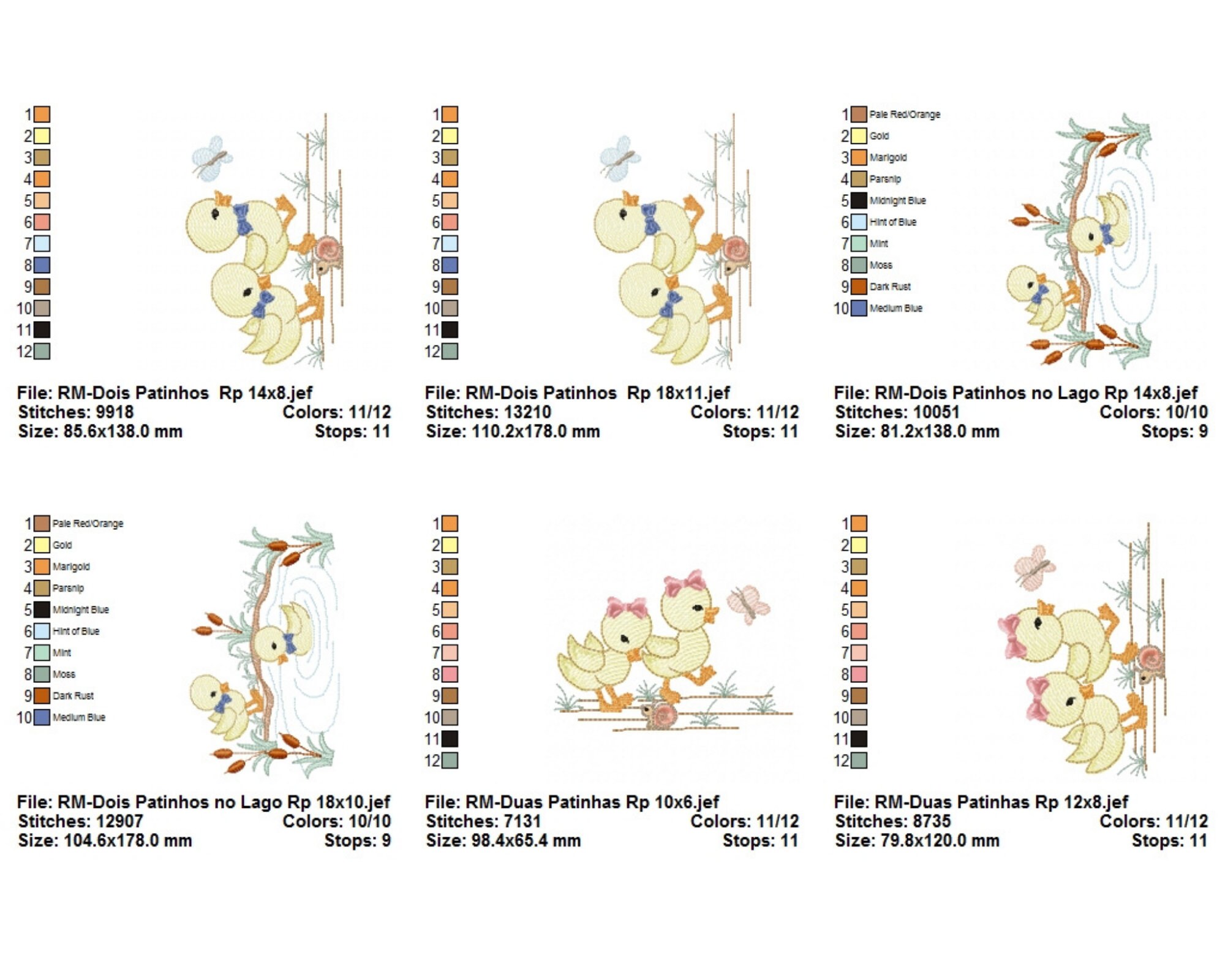 Little Duck Machine Embroidery Pattern Bird Embroidery - Etsy