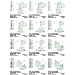 Baby Dinosaur Machine Embroidery Design,instant Download - Etsy