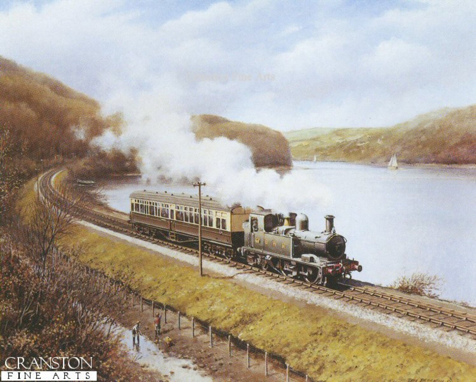 Railway Art Print - Along the Fowey by Don Breckon - Etsy