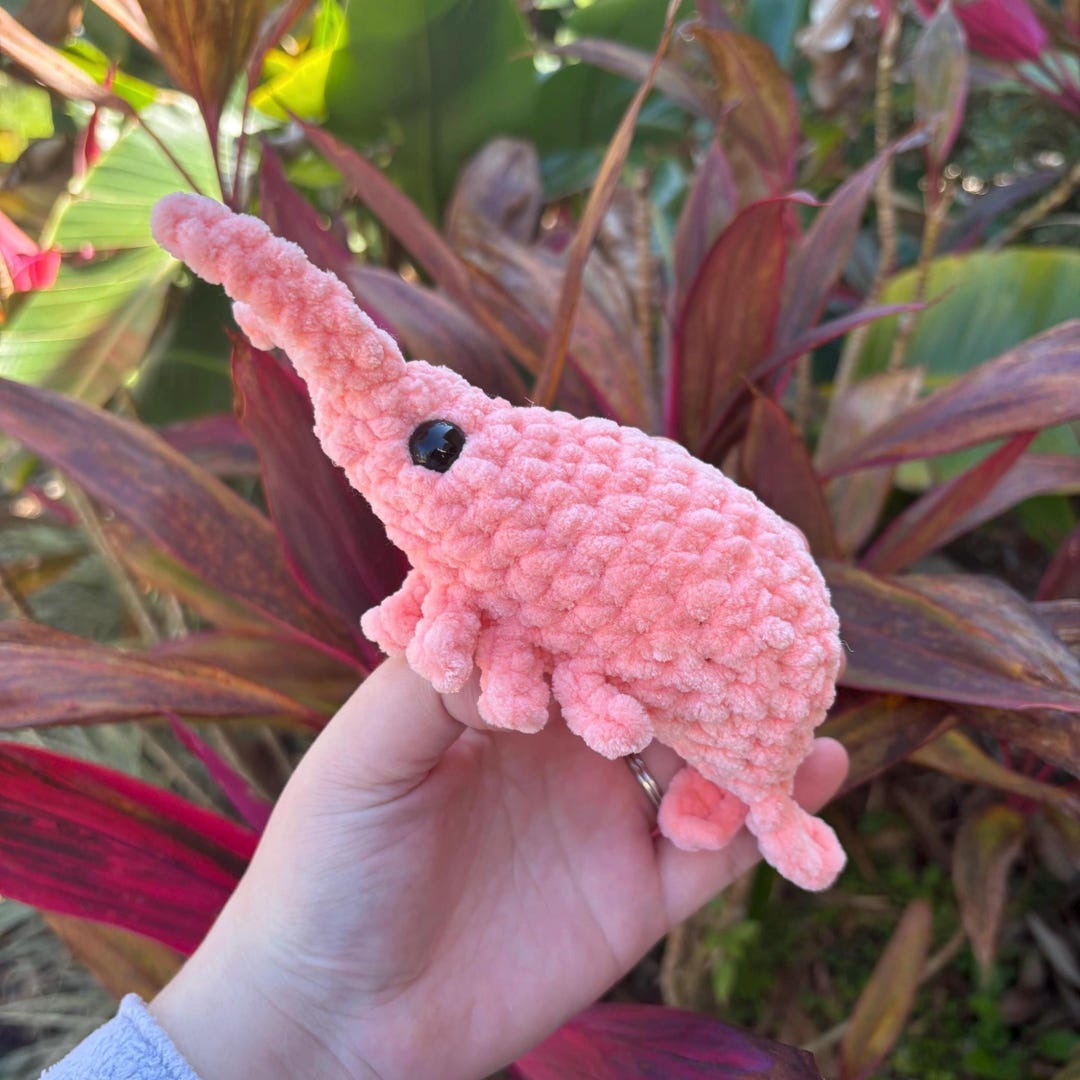 Small Shrimp Plushie Handmade Crochet Amigurumi - Etsy