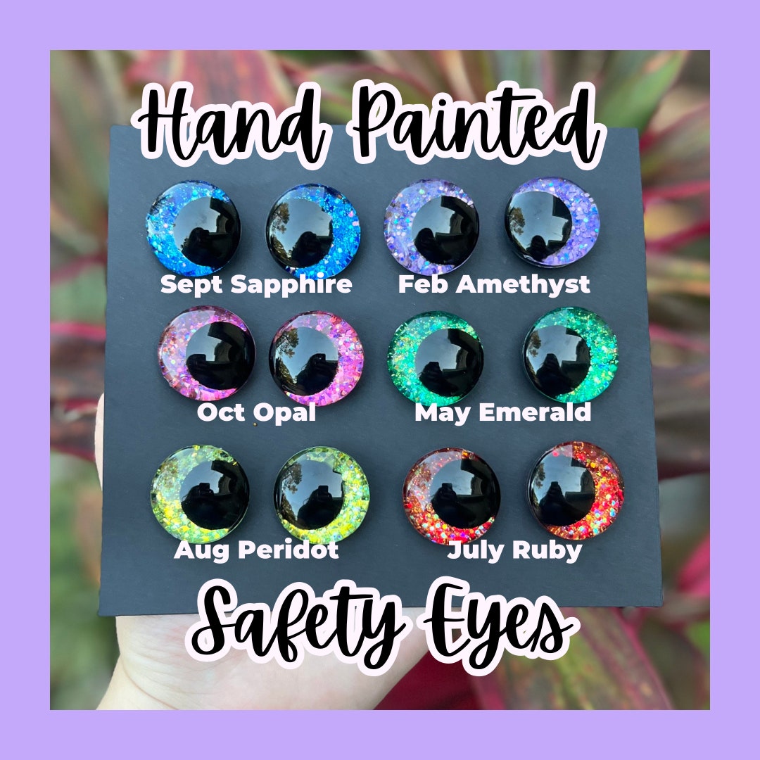 Hand Painted Offset Kawaii Safety Eyes - for Crochet Amigurumi - Etsy