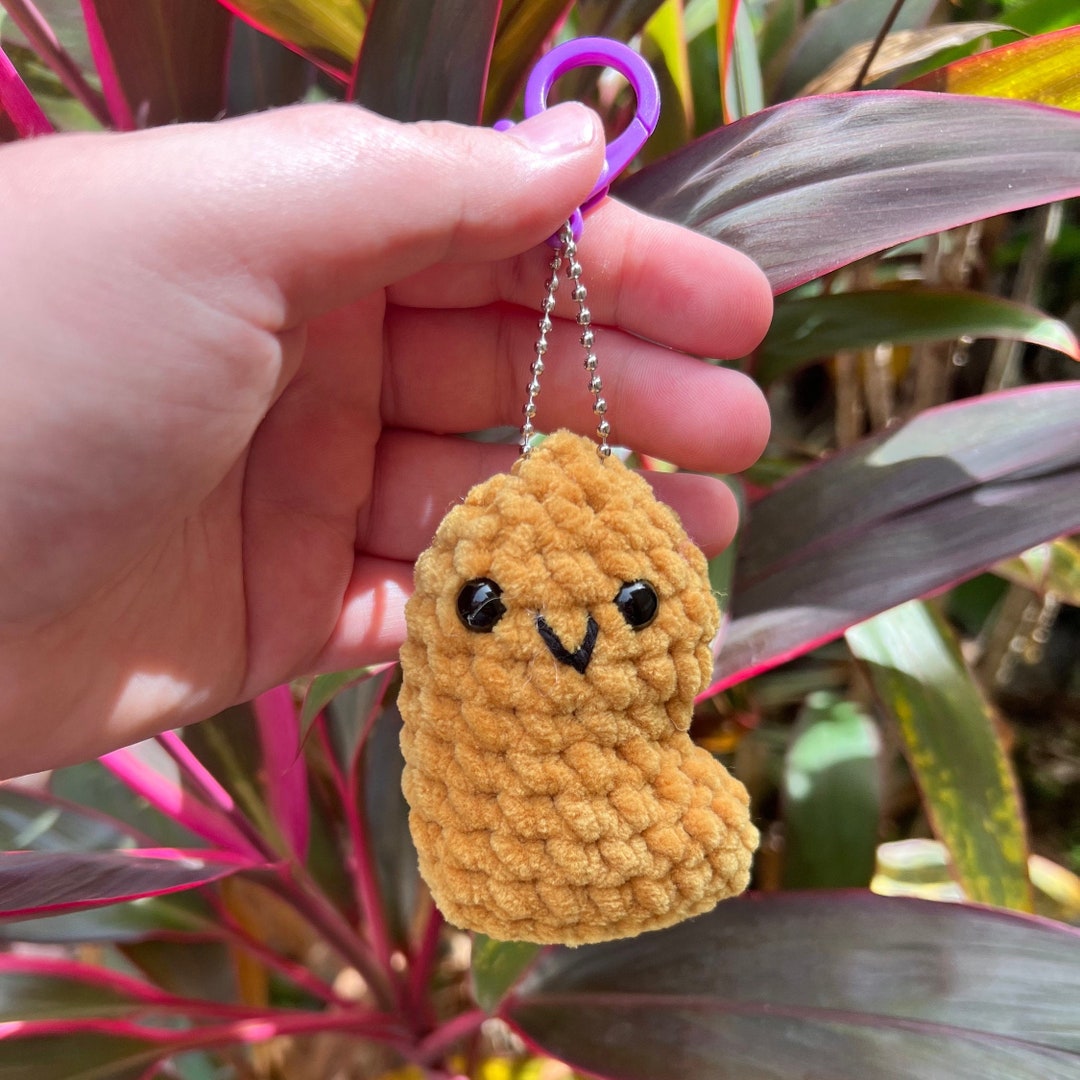 Chicken Nugget Keychain Handmade Crochet Amigurumi - Etsy