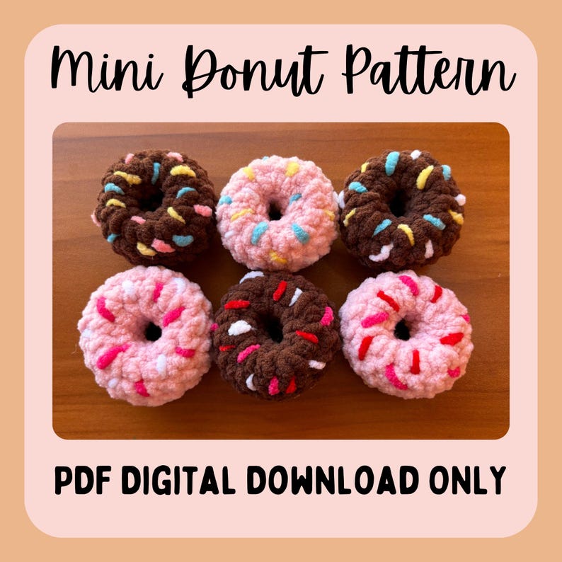 Donut Crochet Pattern - PDF PATTERN ONLY - Etsy