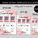 Scan to Pay Template Pink, Scan and Pay Sign, Printable QR Code Sign ...