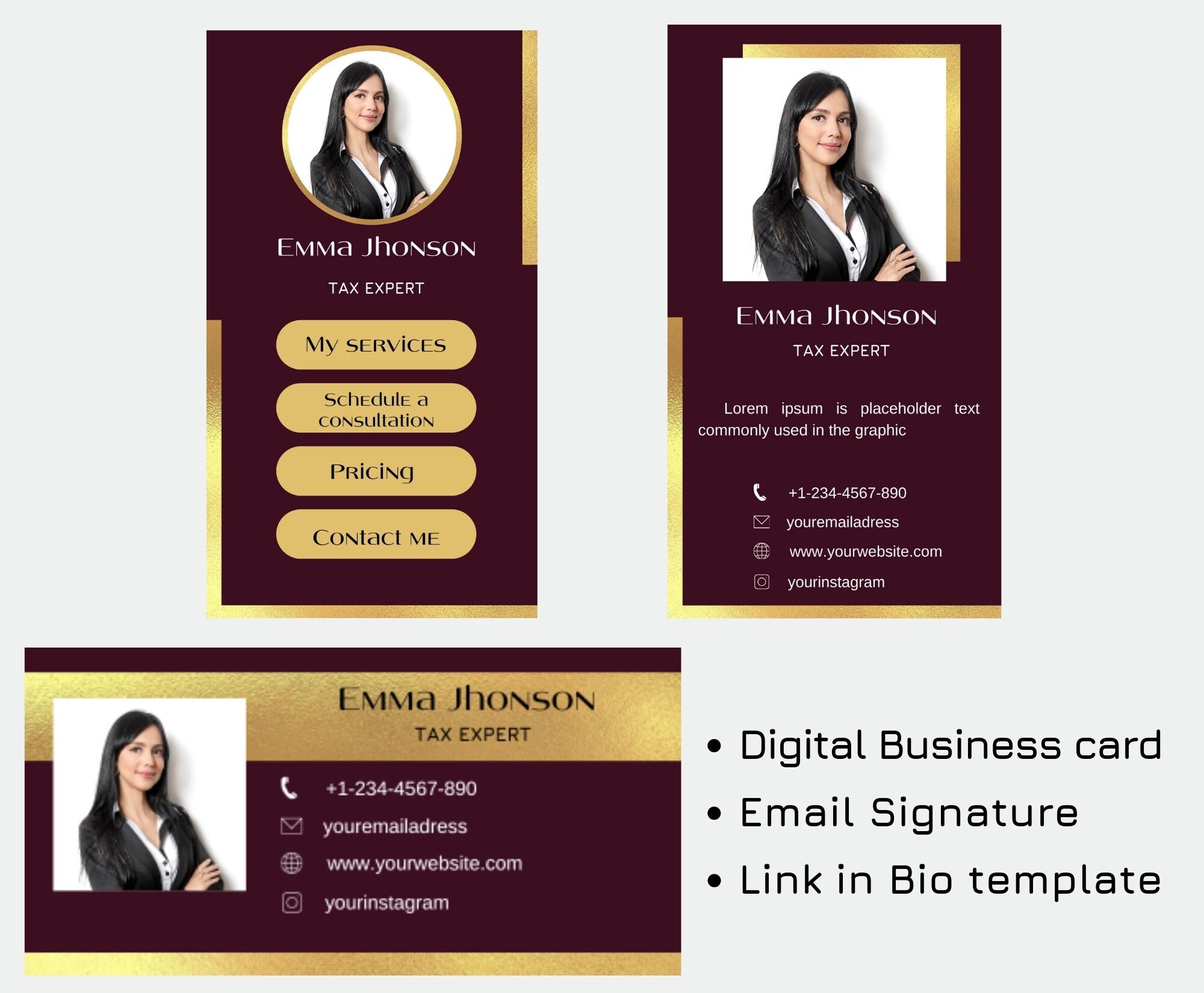 Tax Branding Bundle, Tax Marketing Kit, Canva Tax Website, Tax Prep ...