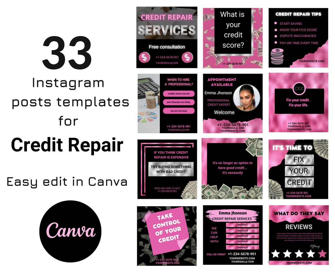 Credit Repair Flyer, Credit Repair Template, Credit Instagram Post ...