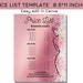 Body Contouring Price List Template Rose Gold, Body Sculpting Pricelist ...