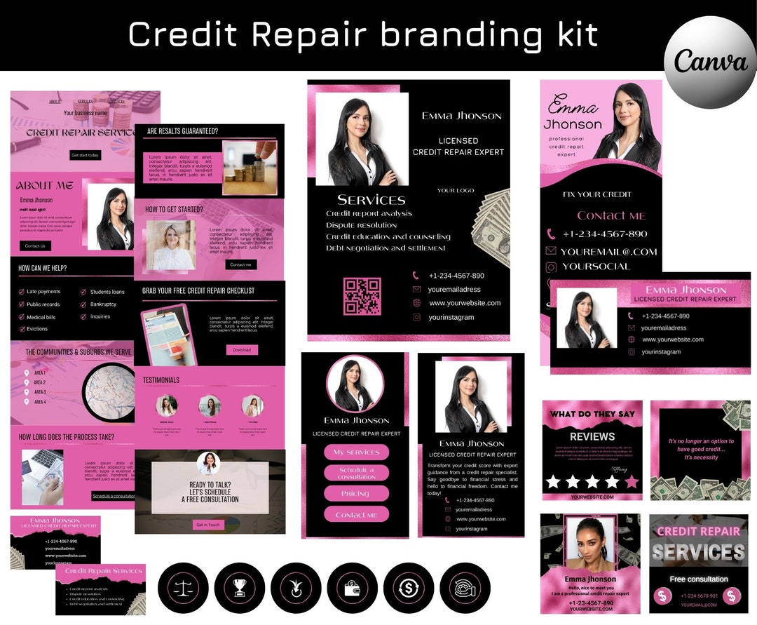 Credit Repair Kit, Credit Repair Flyer Bundle, Credit Repair Branding ...
