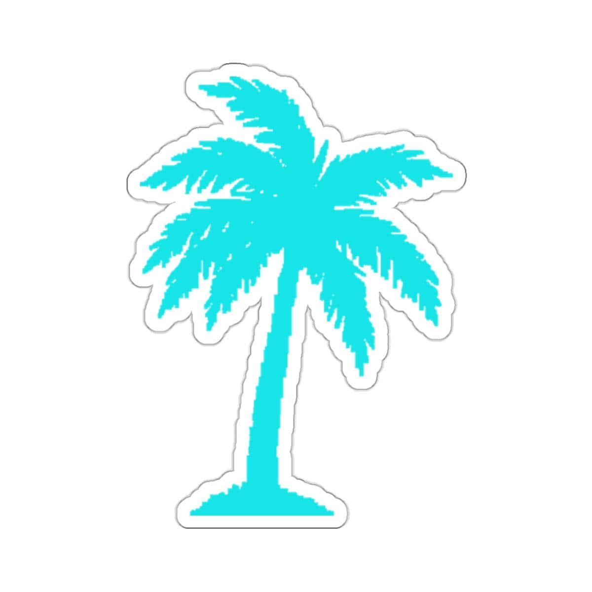 8-bit Palm Tree Vinyl Sticker, Retro Gamer Laptop Decal - Etsy