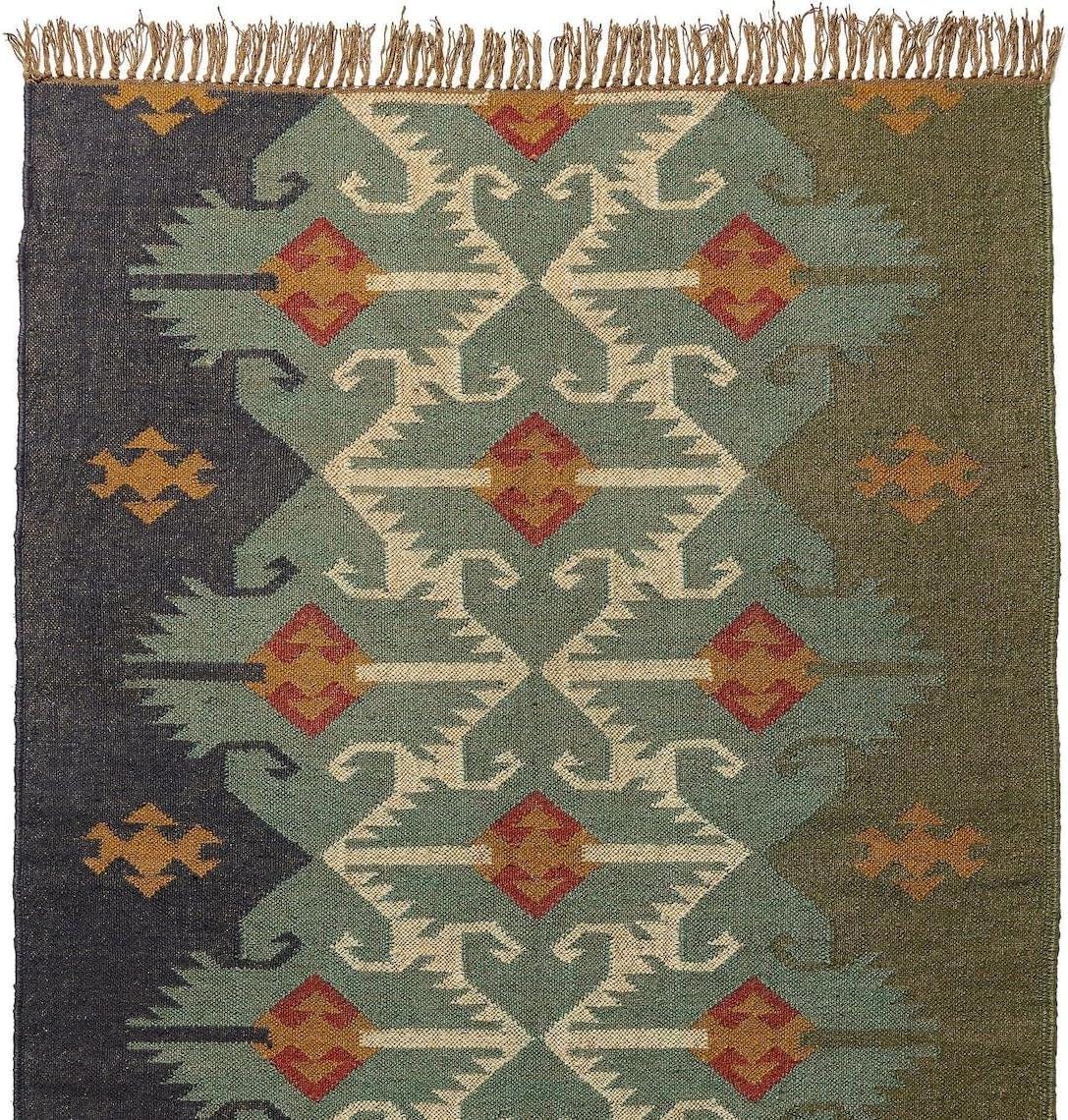 8x10 Ft Large Kilim Rug, Handwoven, Wool and Jute Rug Handmade, Kilim ...
