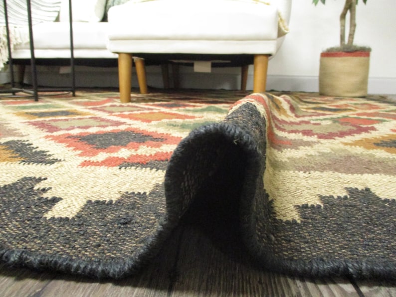 4x6 , 5x8 , 6x9 , 8x10, 9x12 Ft Kilim Rug, Handwoven, Wool and Jute Rug ...