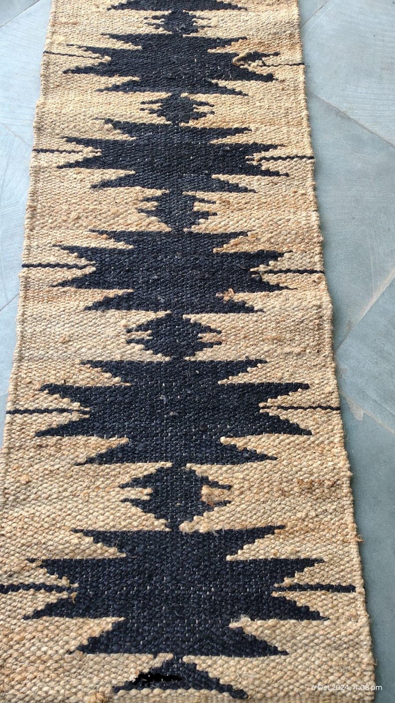 Jute Handwoven Hemp Rug Dhurrie, Natural Jute Hemp Hand Braided Rug ...