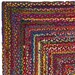 Hand Braided Bohemian Colorful Cotton Chindi Area Rug Multi Color Home ...