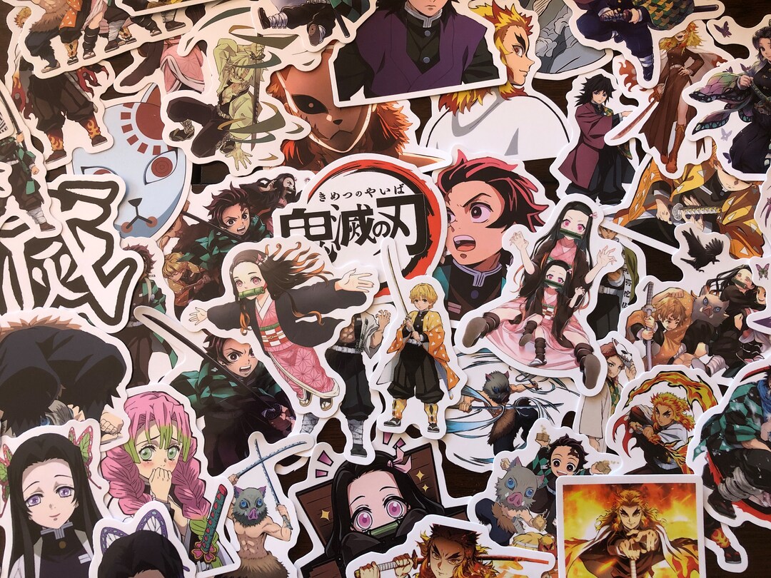 1-50 Pcs Assorted Anime Stickers, Themed Anime Stickers, Cute Vinyl ...