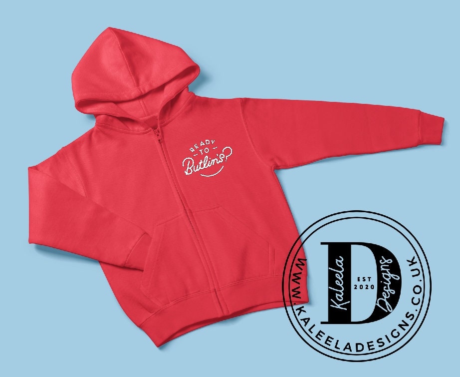 Personalised Ready to Butlins Adult Hoodie - Etsy UK