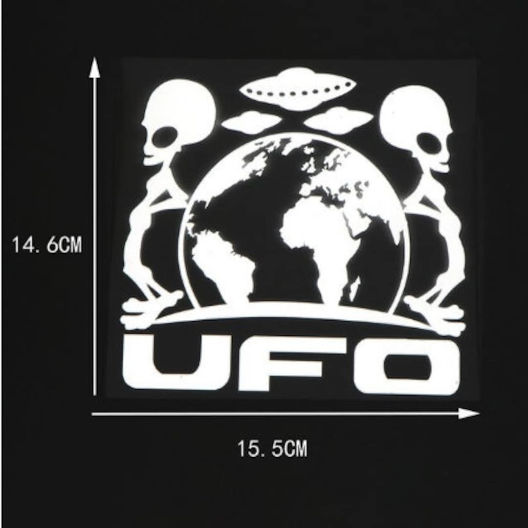 Aliens Leaning on Globe Decal - Etsy