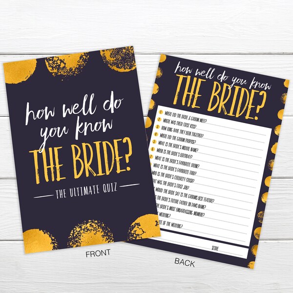 Quiz for Hen Party - Etsy UK