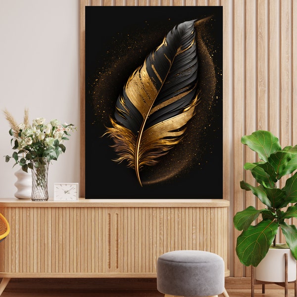 Modern Feather Art - Etsy