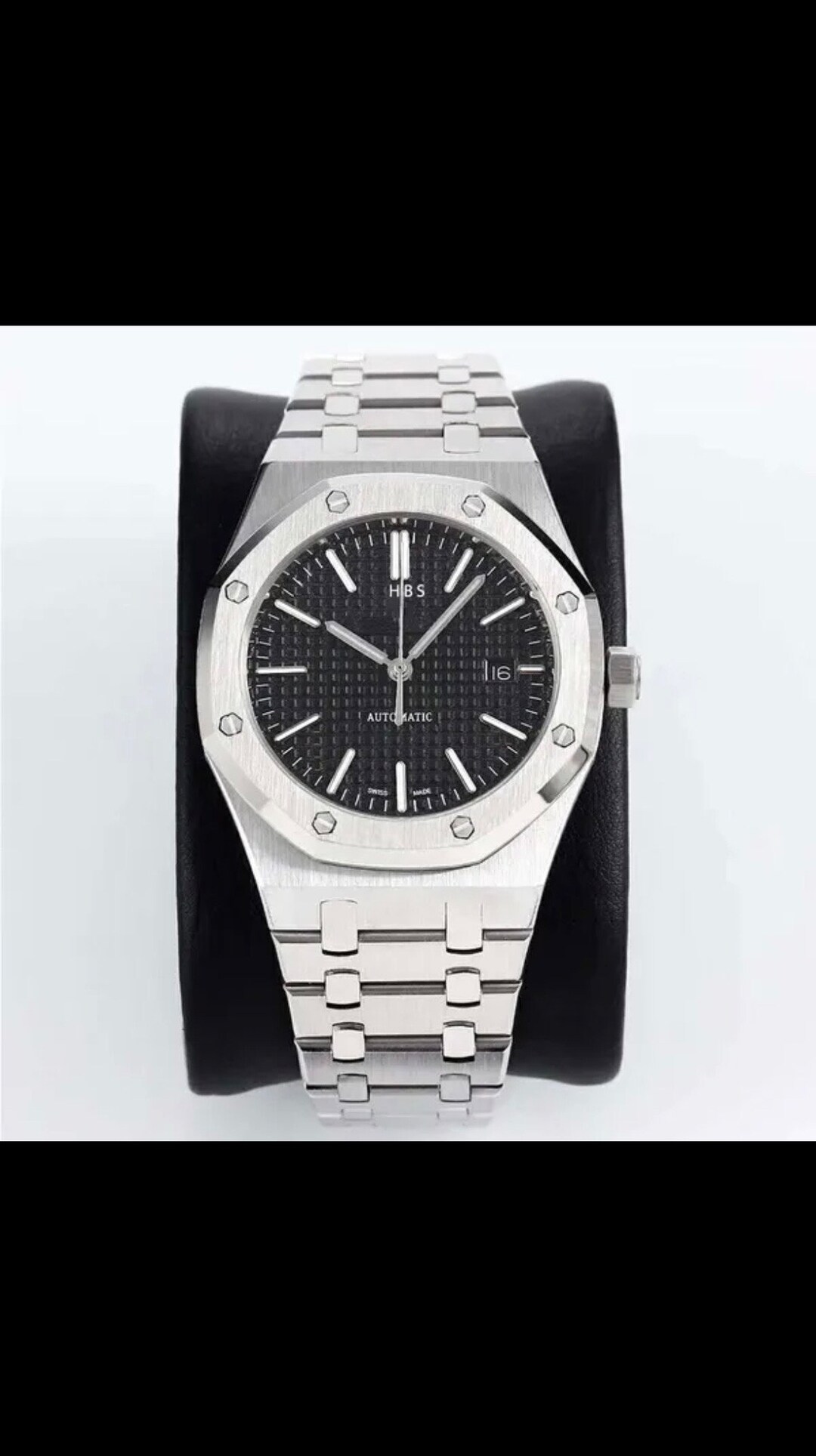 Silver and Black Fashion Watch - Etsy UK