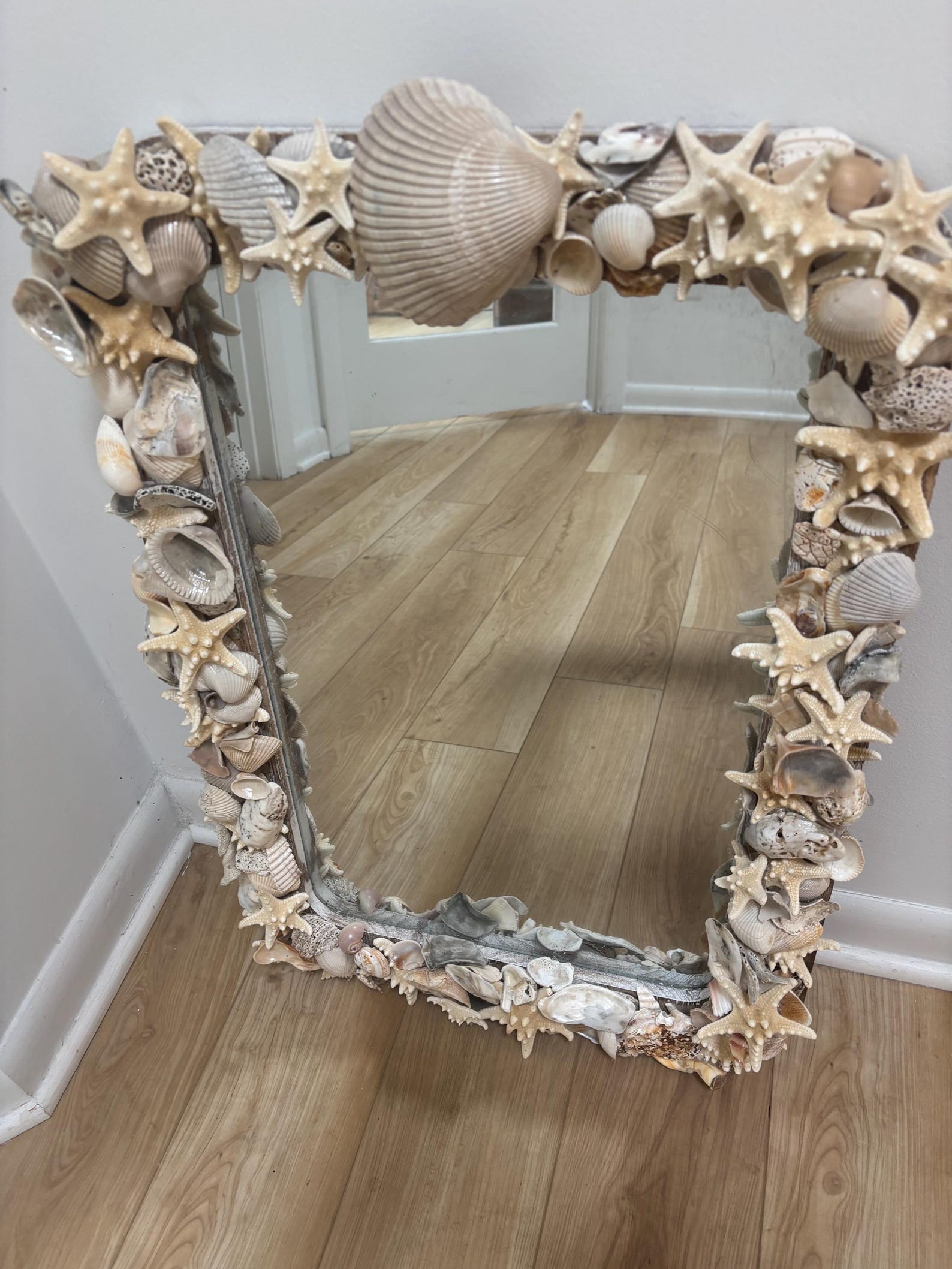 Shell Frame Mirror, Free Shipping - Etsy