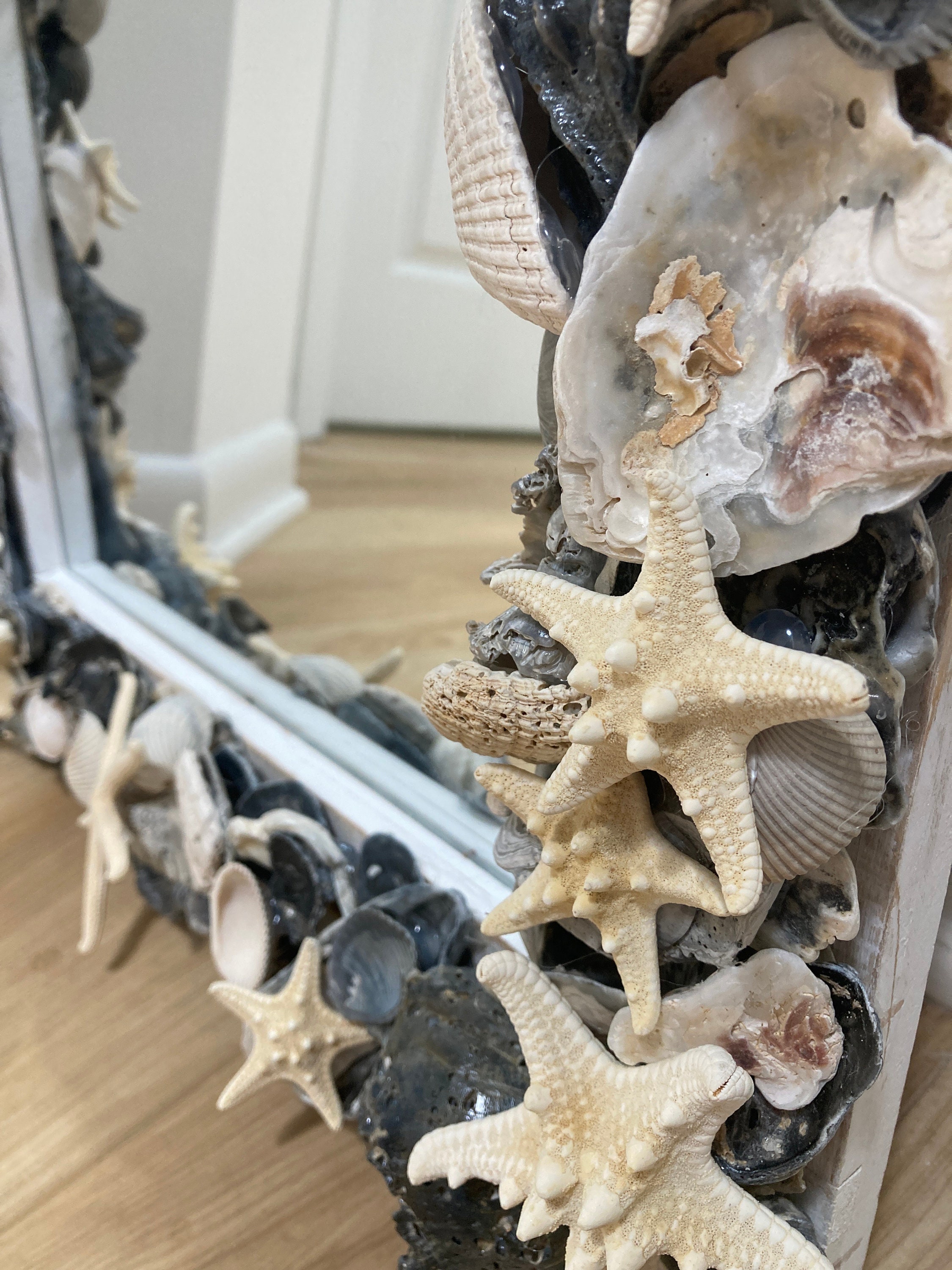 Shell Frame Mirror, Free Shipping - Etsy