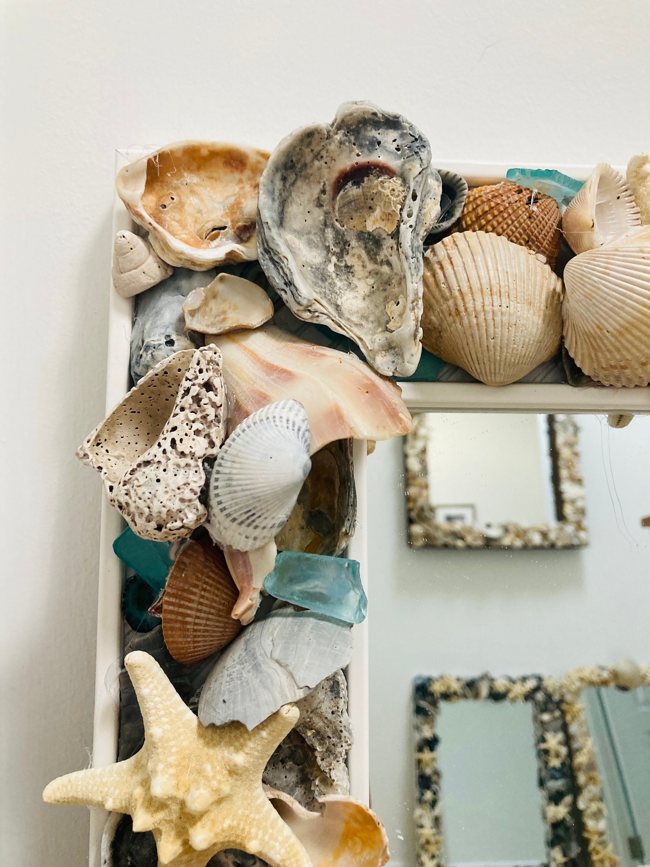Shell Frame Mirror, Hanging; 28x36 - Etsy