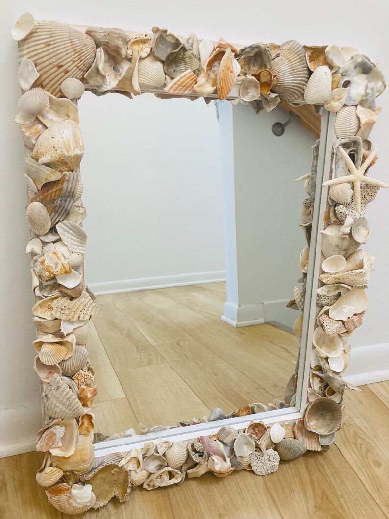Shell Frame Mirror, Free Shipping - Etsy