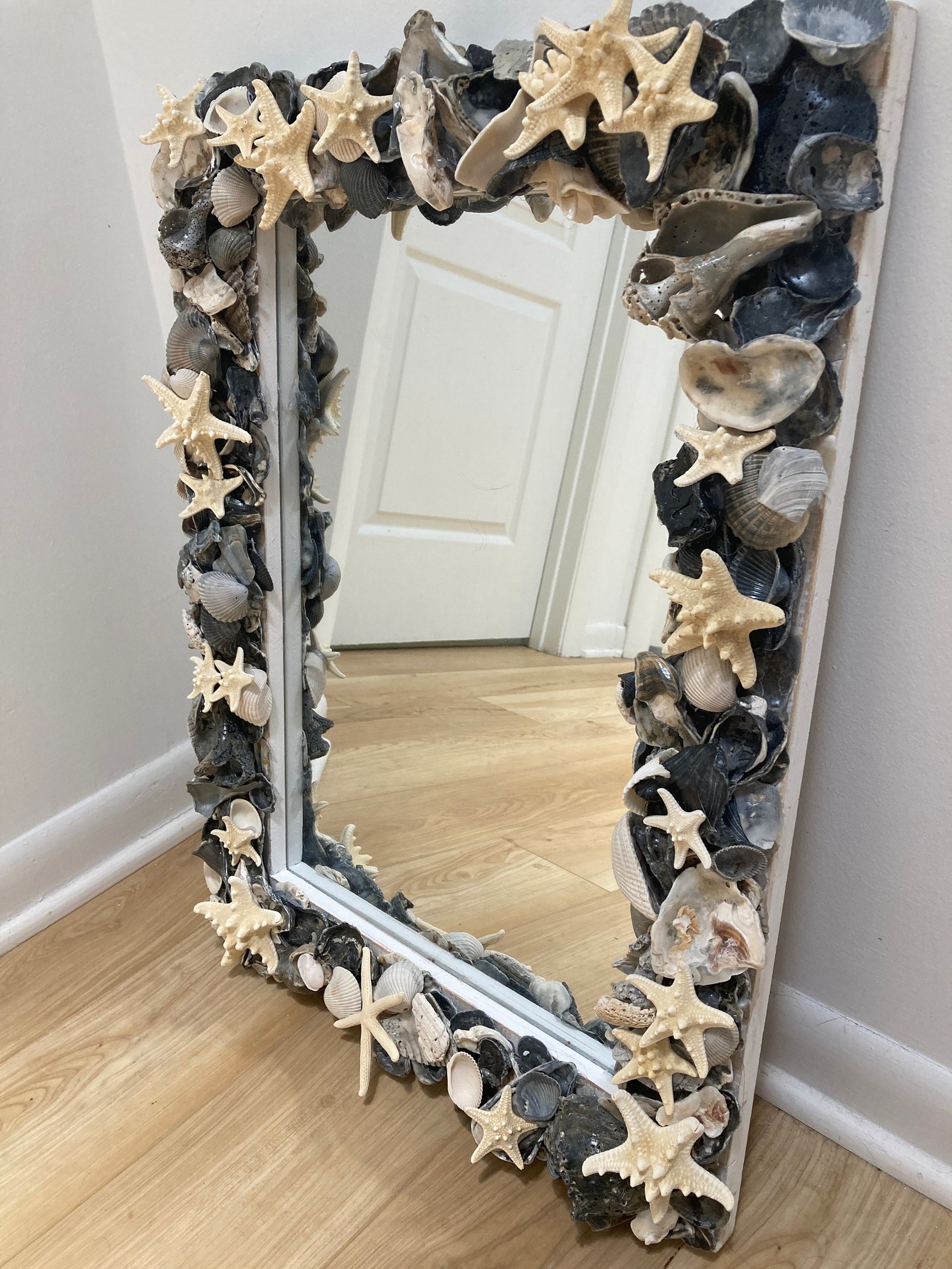 Shell Frame Mirror, Free Shipping - Etsy