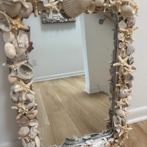 Shell Frame Mirror, Free Shipping - Etsy