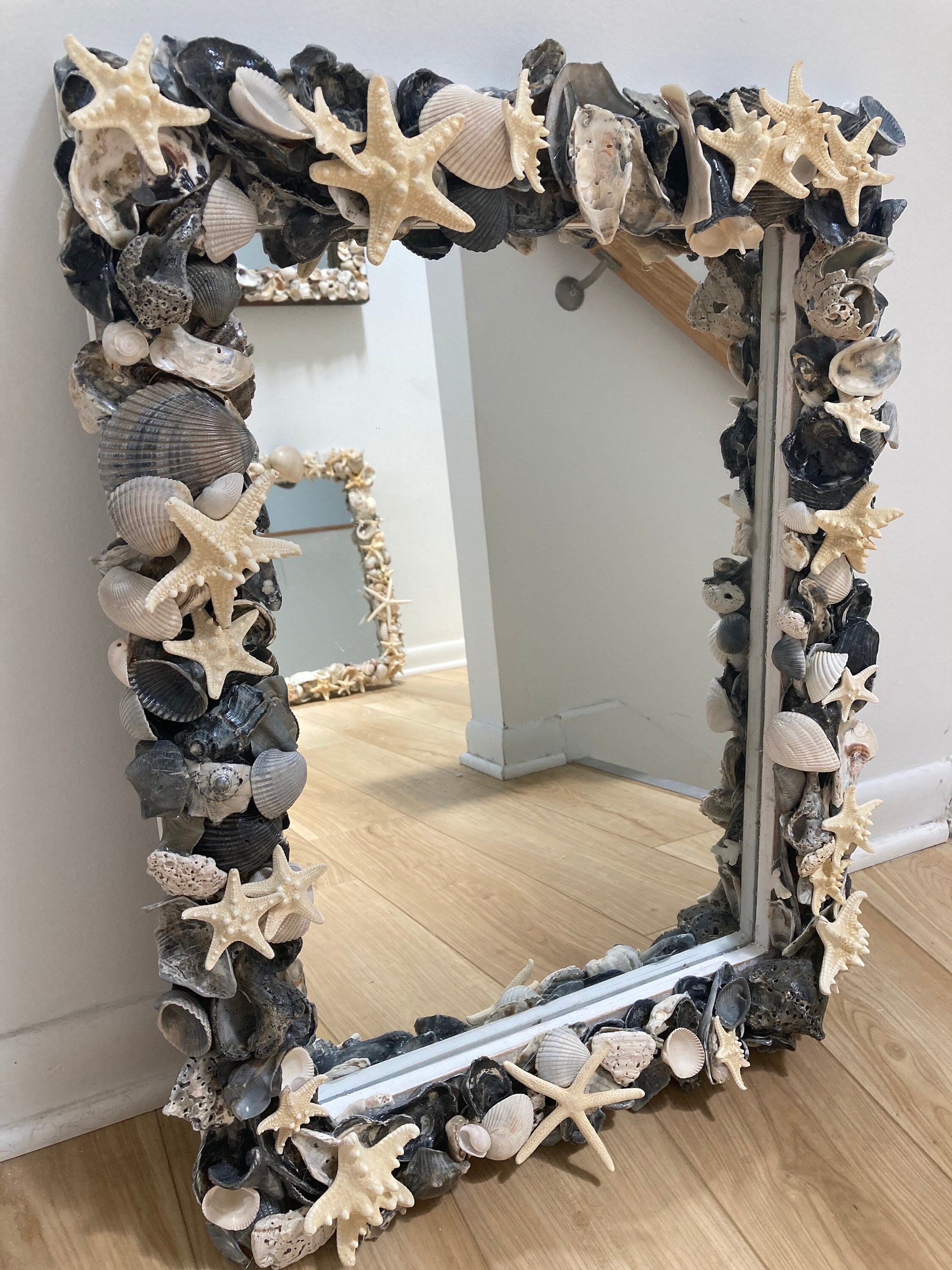 Shell Frame Mirror, Free Shipping - Etsy