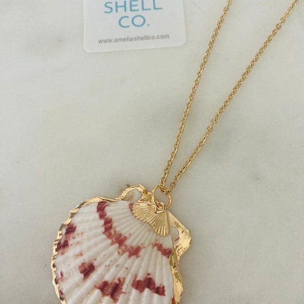 Scallop Shell Necklace - Etsy